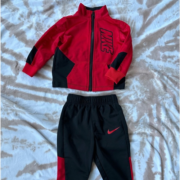 Nike | Matching Sets | 2 Month Nike Track Suit Red | Poshmark